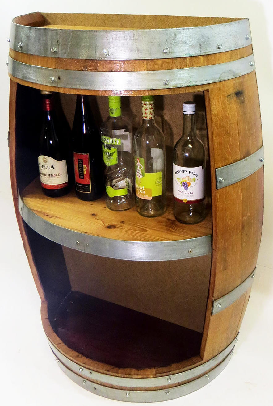 Used Retail Display Barrels Whiskey Barrel Display Case Tari Made